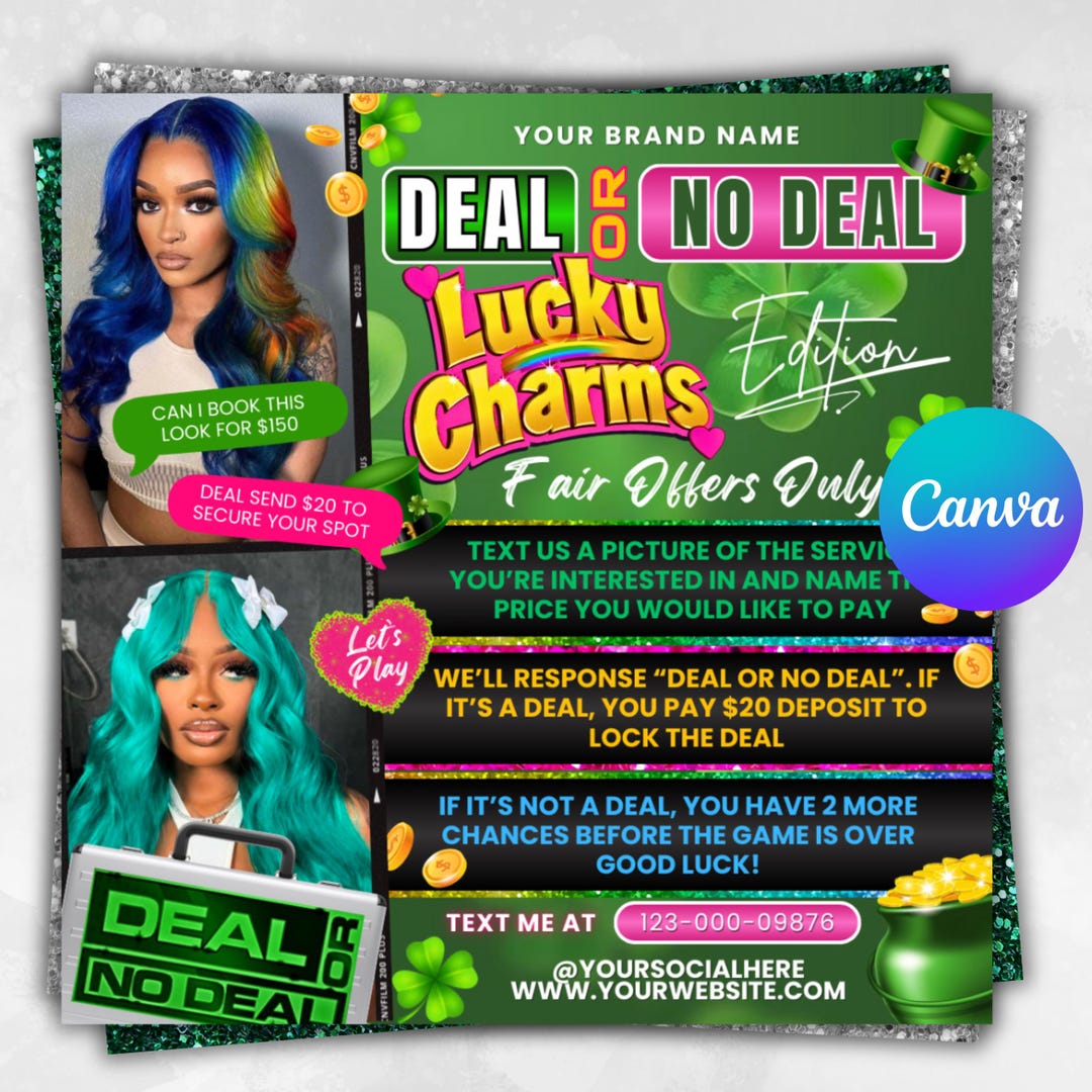 Deal or No Deal Flyer, March Deal or No Deal Flyer, March Booking Flyer ...