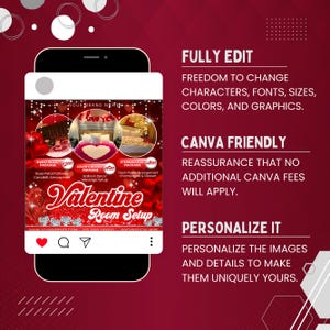 DIY Room Setup Valentines Booking Flyer, Valentines Dayflyer, Party ...