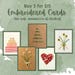 Embroidered Cards - Flowers - Etsy