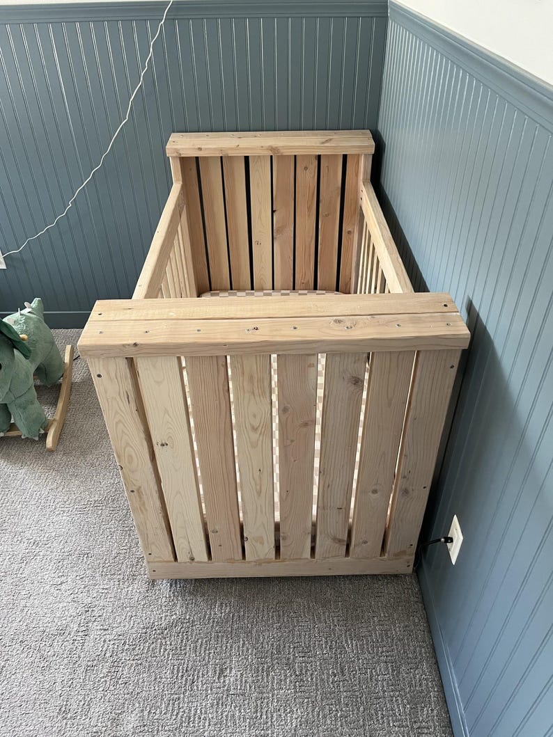 Simple Wood Crib Plans (with Optional Shelving) - Etsy