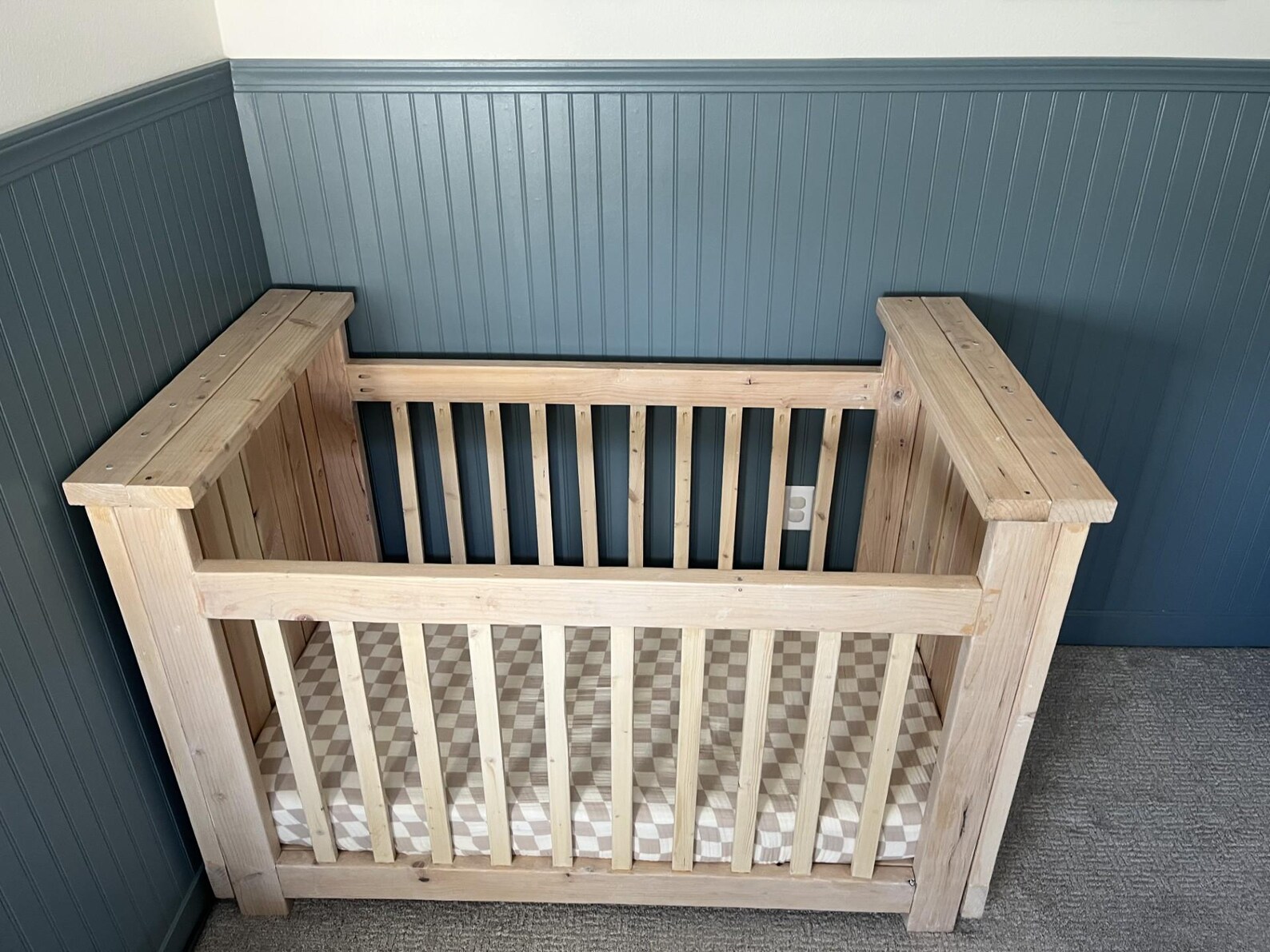 Simple Wood Crib Plans (with Optional Shelving) - Etsy