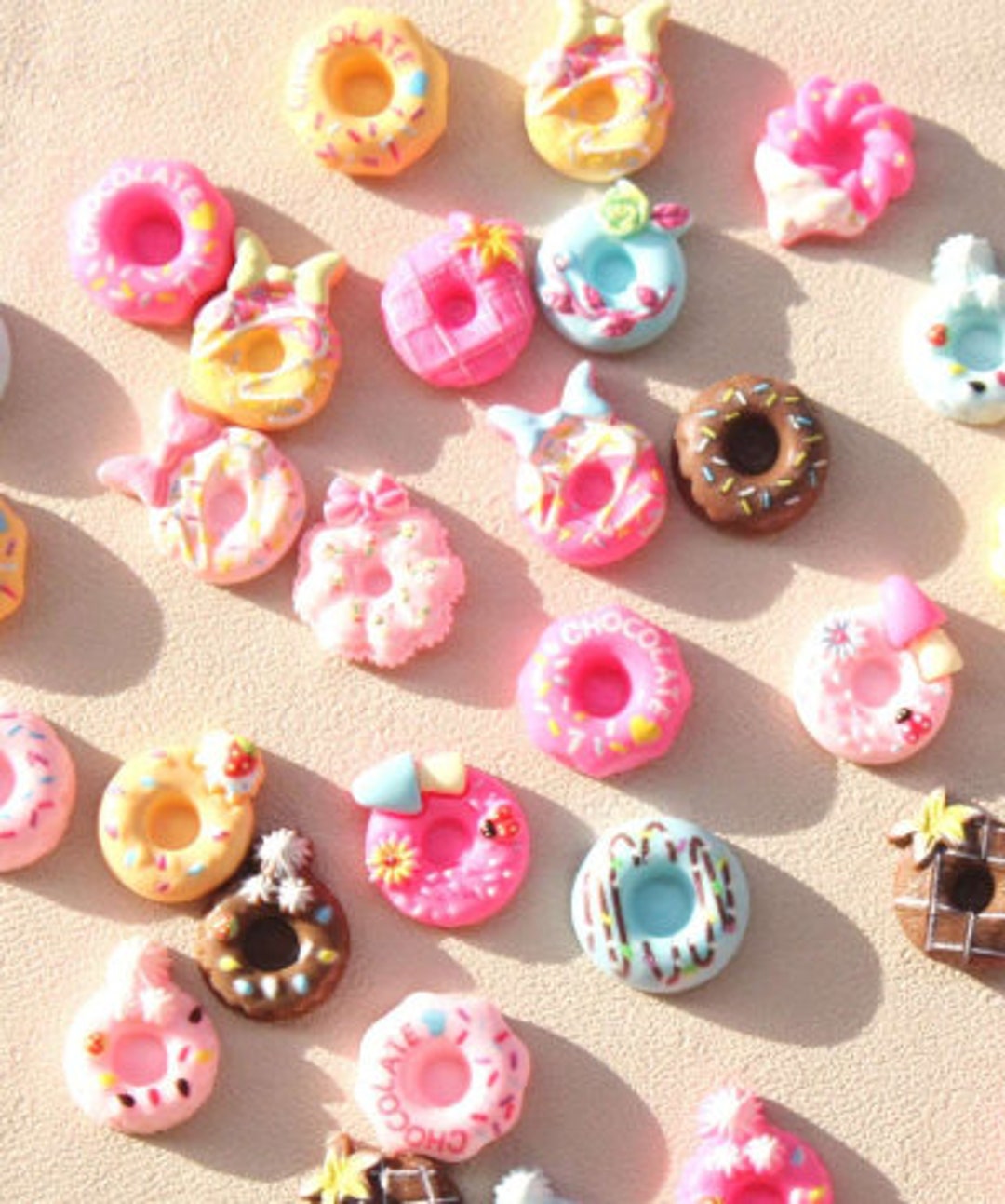 10 Donut Push Pin, Thumbtack Set, Multi Color, Office, Home or Room ...