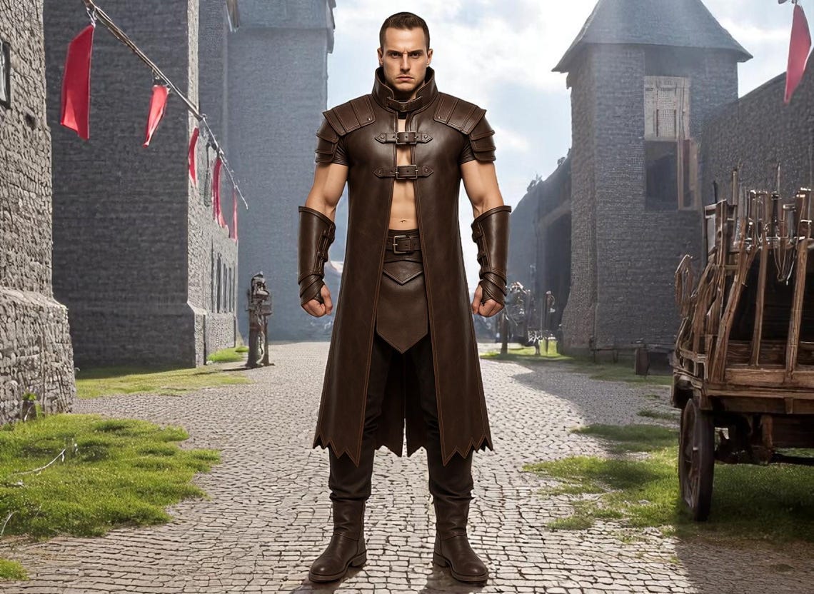 Brown Gladiator Armor Cosplay Outfit Custom Medieval LARP Costume | Ren ...