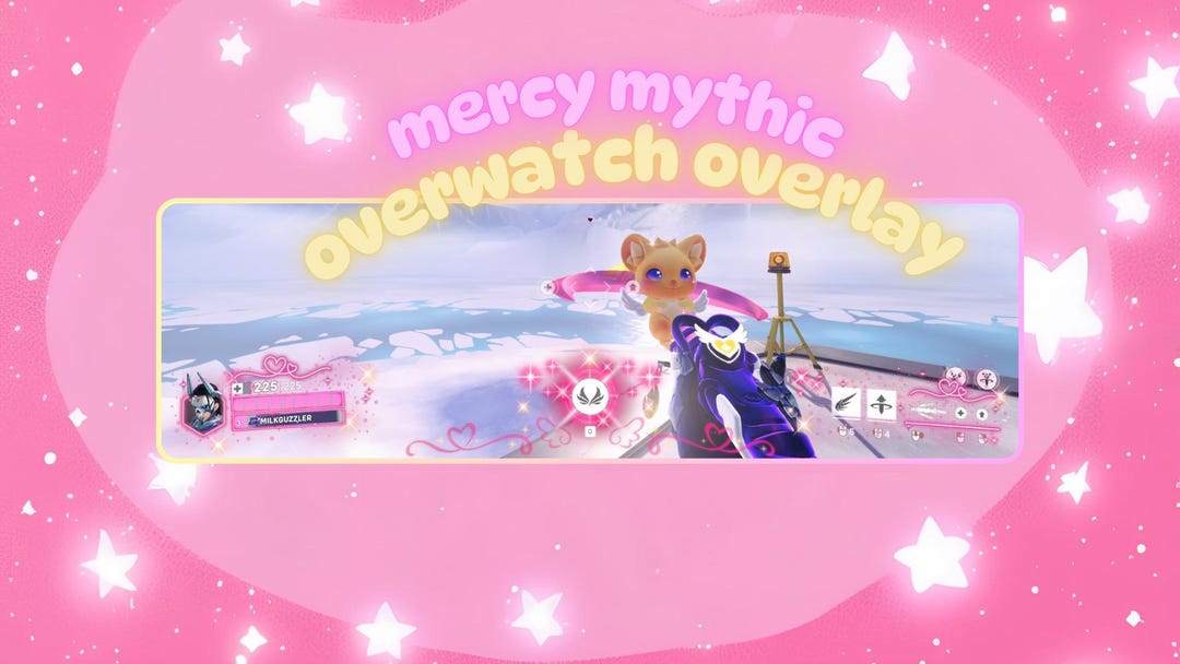Mercy Mythic Pink Overwatch Overlay for Streaming | Twitch - Youtube ...