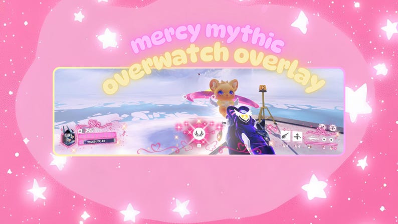 Mercy Mythic Pink Overwatch Overlay for Streaming | Twitch - Youtube ...