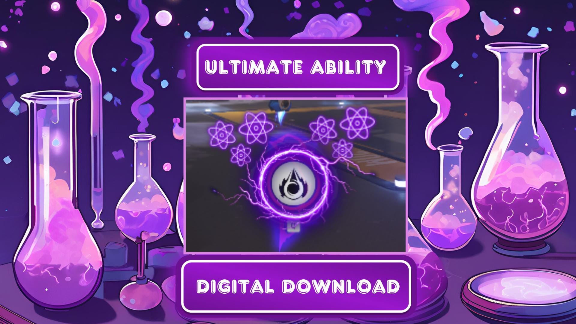 Neon Purple Overwatch Overlay for Streaming | Moira Overlay | Overwatch ...