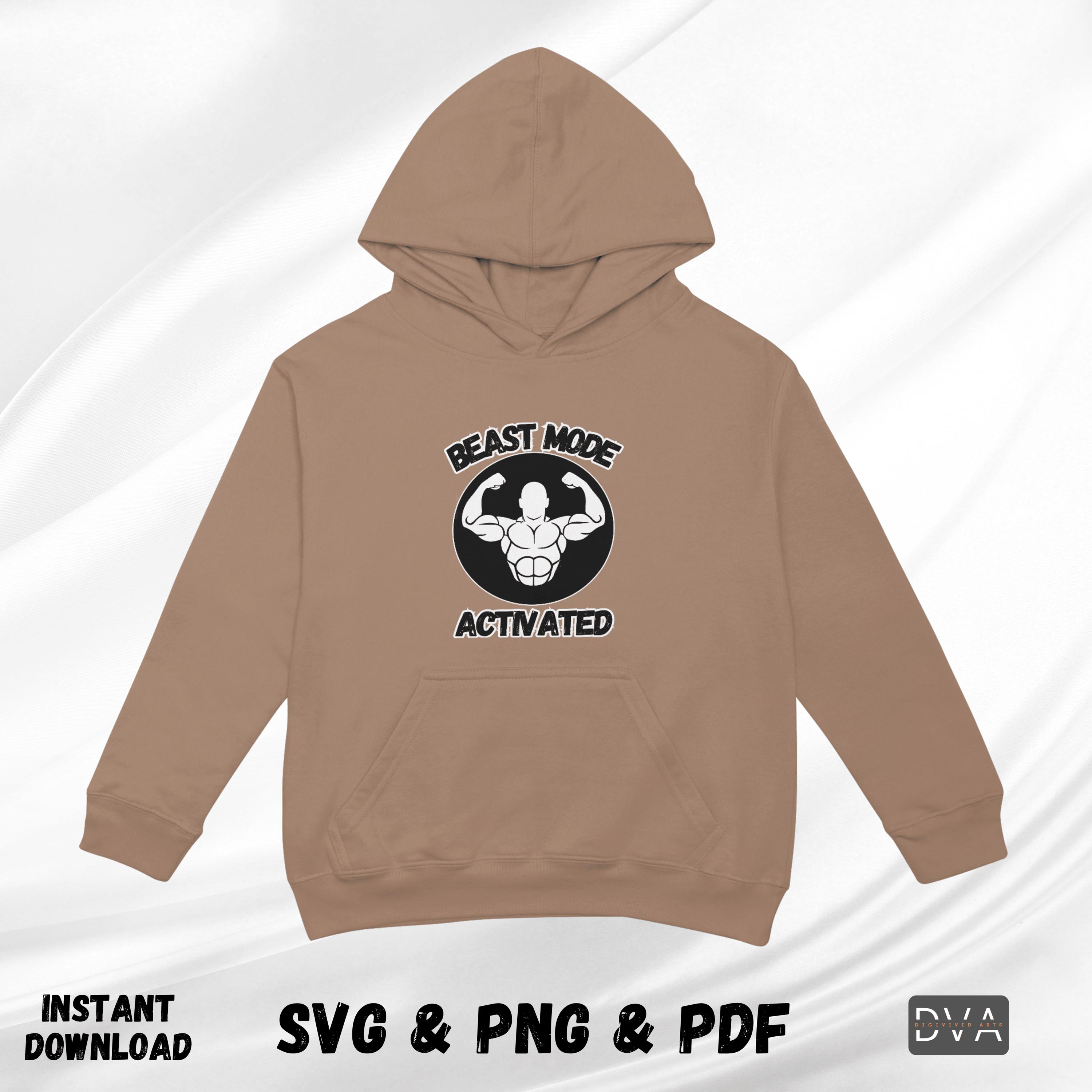 Beast Mode SVG PNG, Bodybuilding Png, Gym Clothes, Gym Clipart, Workout ...