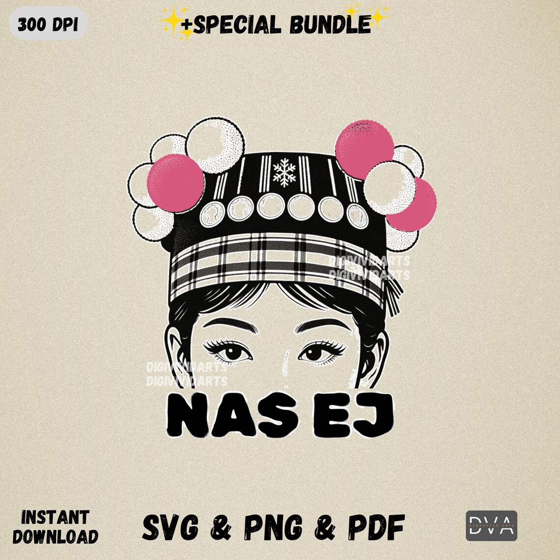 Hmong Nas Ej PNG SVG, Hmong Girl, Hmong Design, Hmong Print, Asian ...