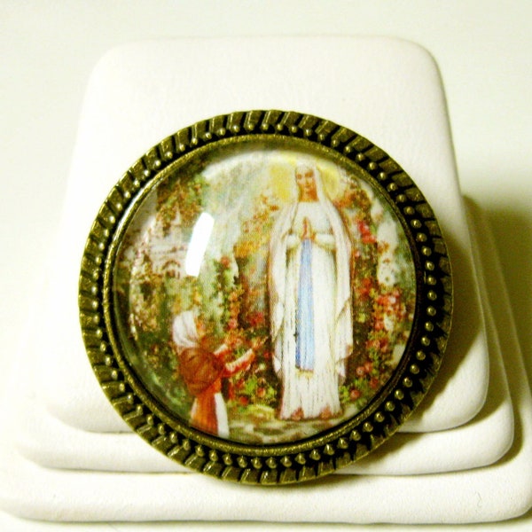 Our Lady of Lourdes Pin - Etsy