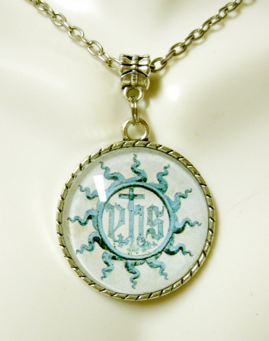 IHS Symbol Pendant and Chain - AP26-316 - Etsy