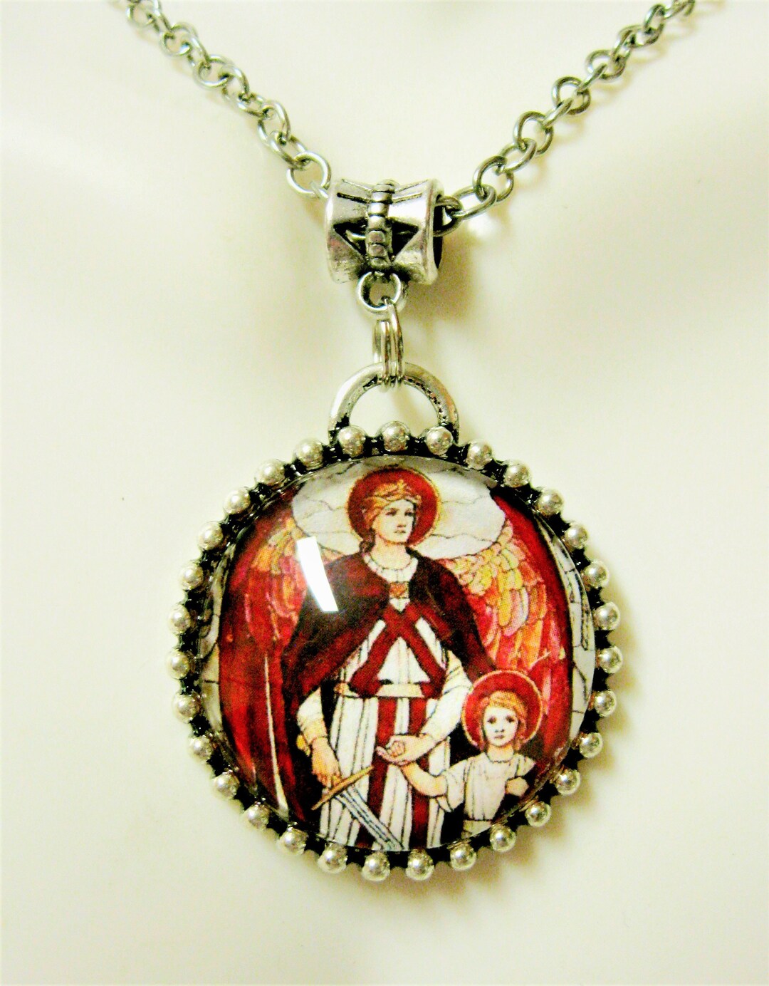 Archangel Raphael Pendant and Chain - AP05-292 - Etsy
