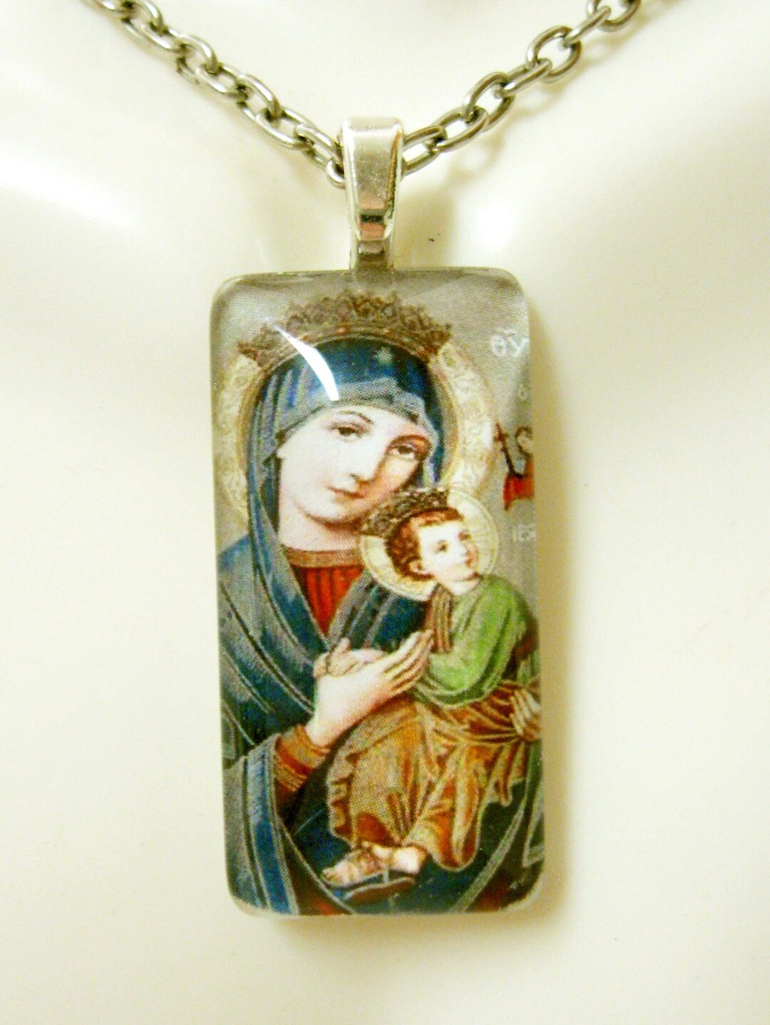 Our Lady of Perpetual Help Pendant With Chain - GP12-187 - Etsy