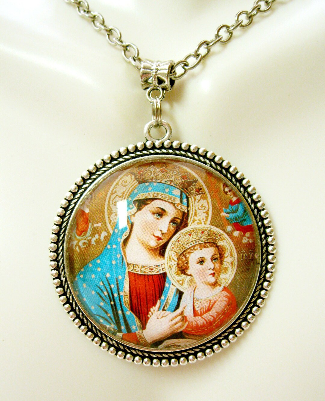 Our Lady of Perpetual Help Pendant and Chain - AP25-109 - Etsy