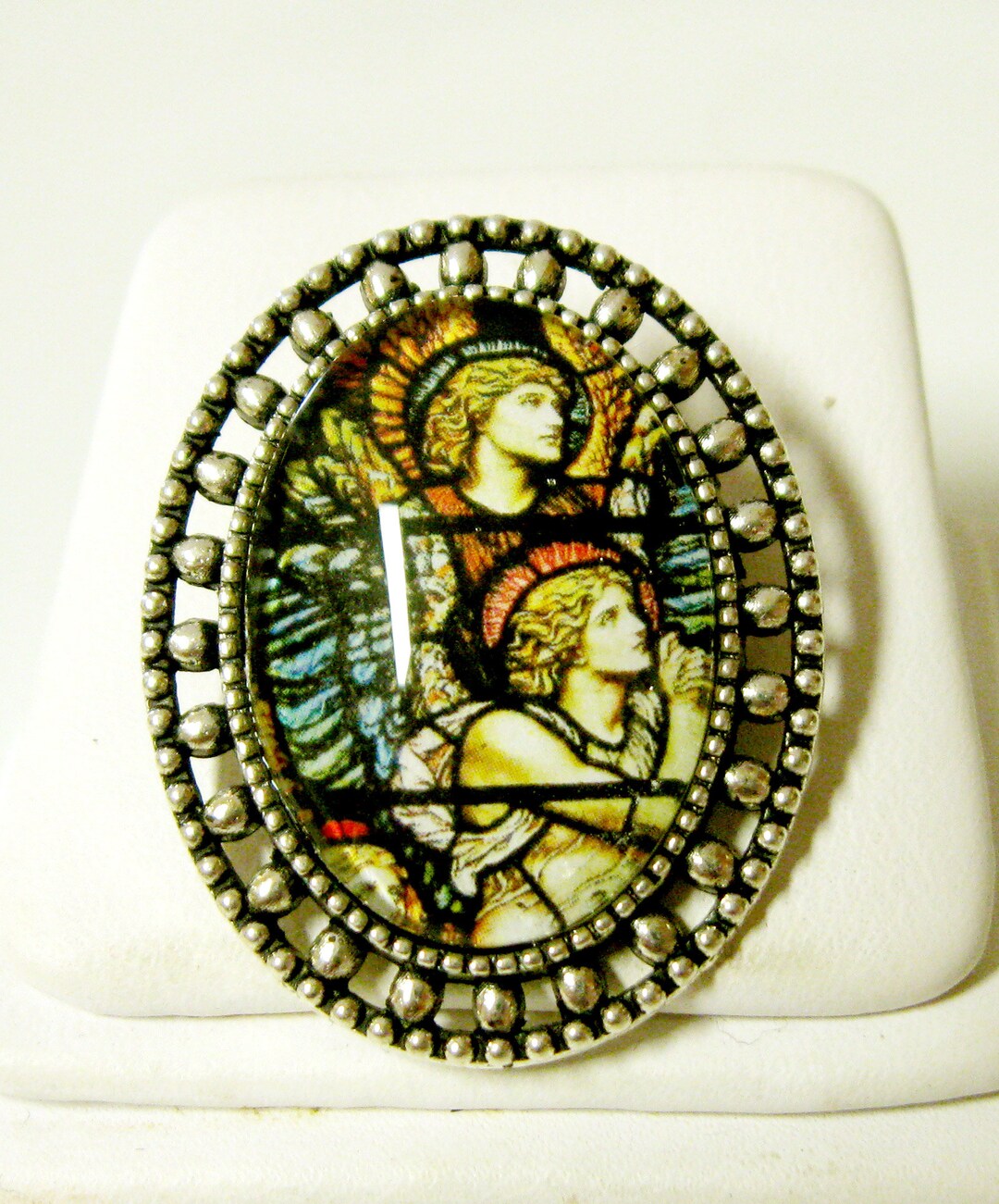 Angel Stained Glass Window Brooch/pin - BR02-031 - Etsy