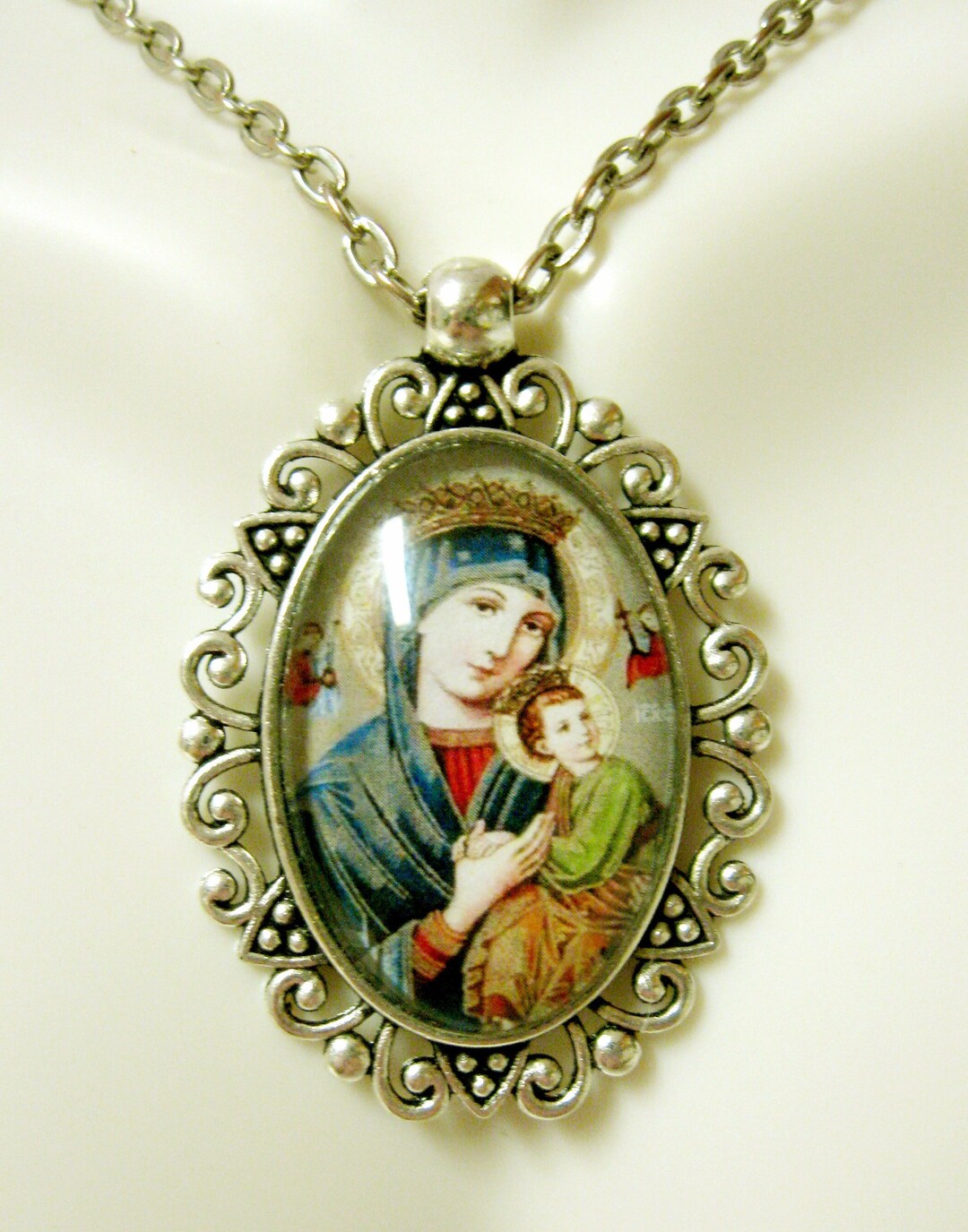 Our Lady of Perpetual Help Pendant and Chain - AP26-289 - Etsy