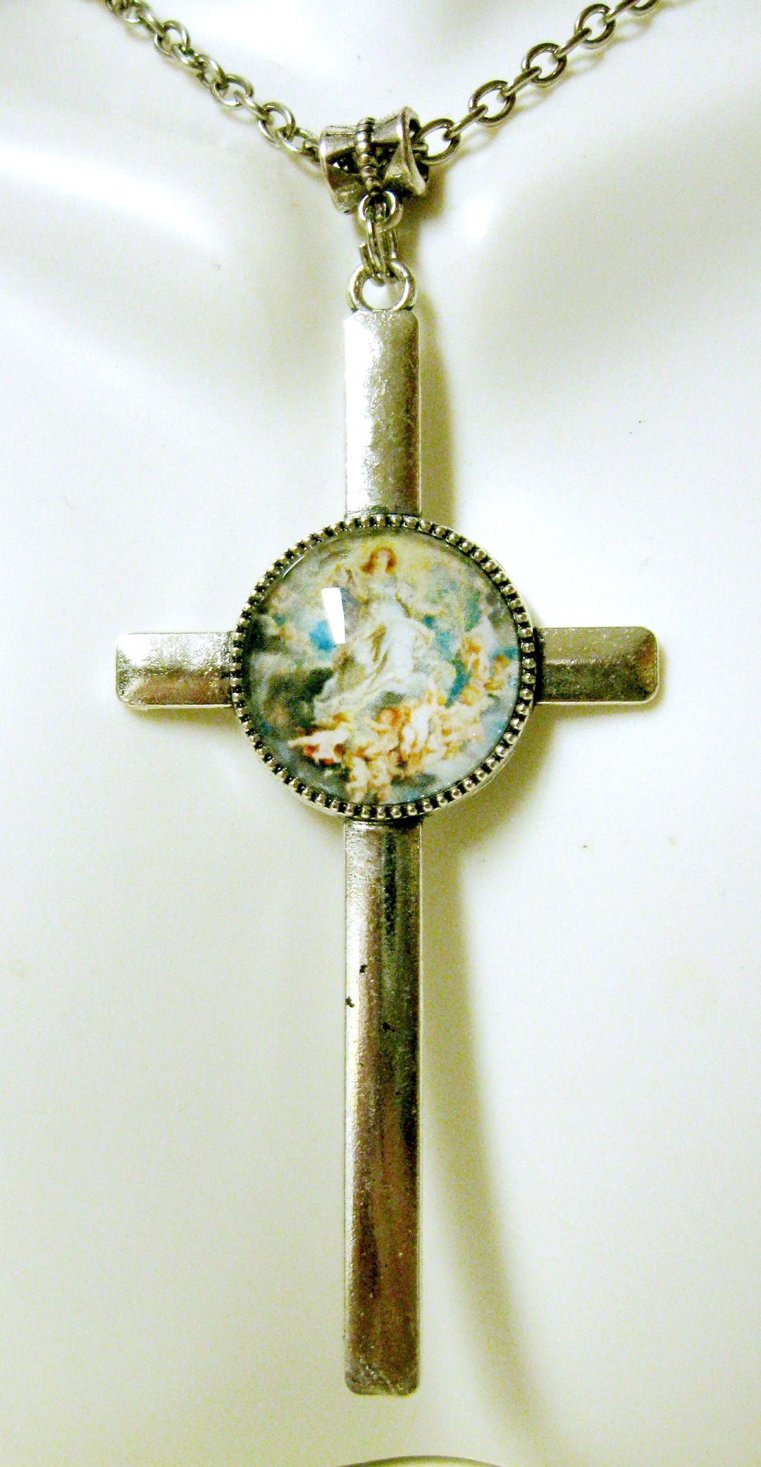 Our Lady of the Immaculate Conception Cross Pendant and Chain - AP11 ...