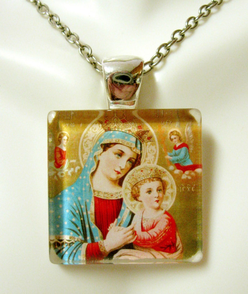 Our Lady of Perpetual Help Pendant and Chain GP08-004 - Etsy