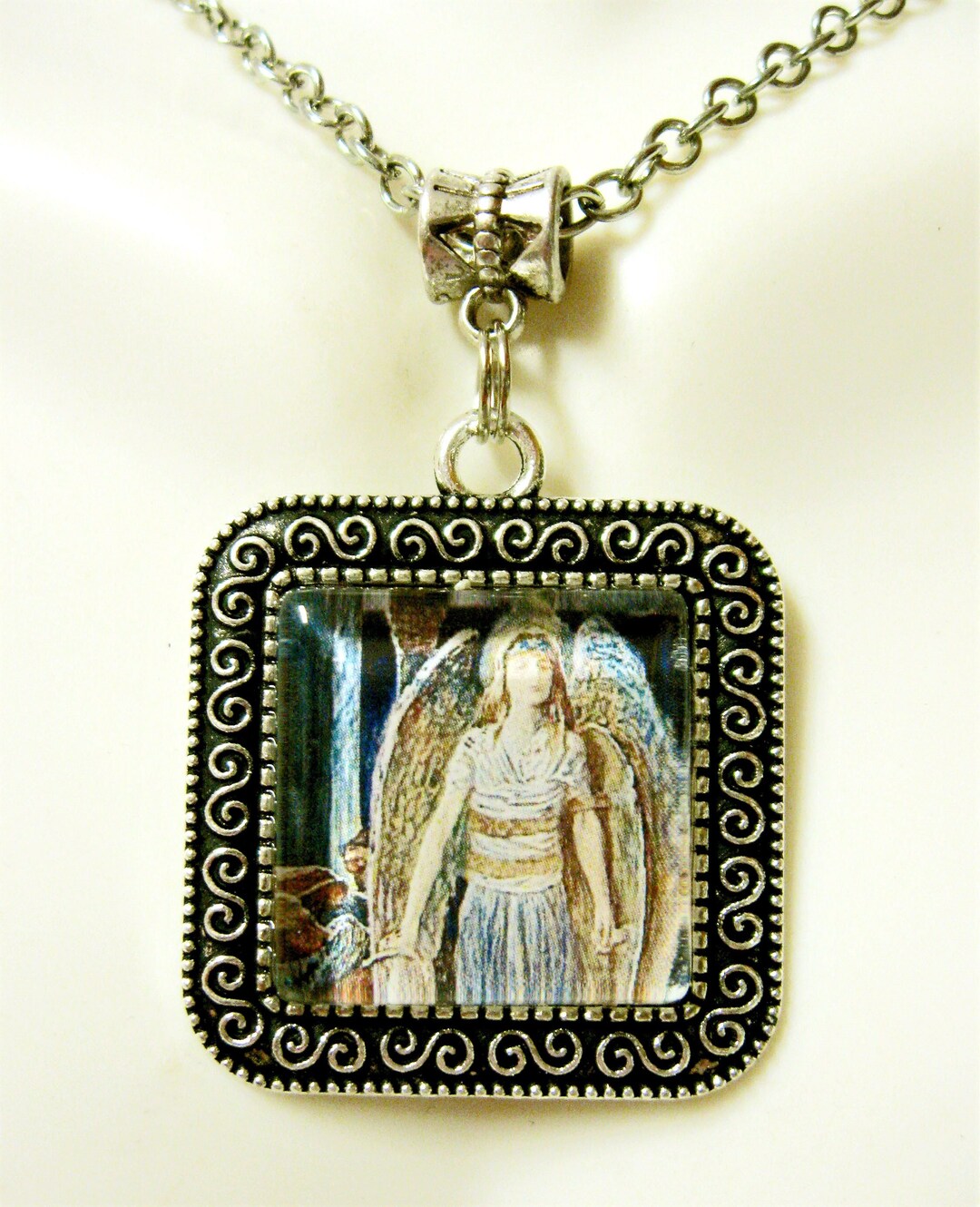 Guardian Angel Pendant and Chain - AP02-077 - Etsy
