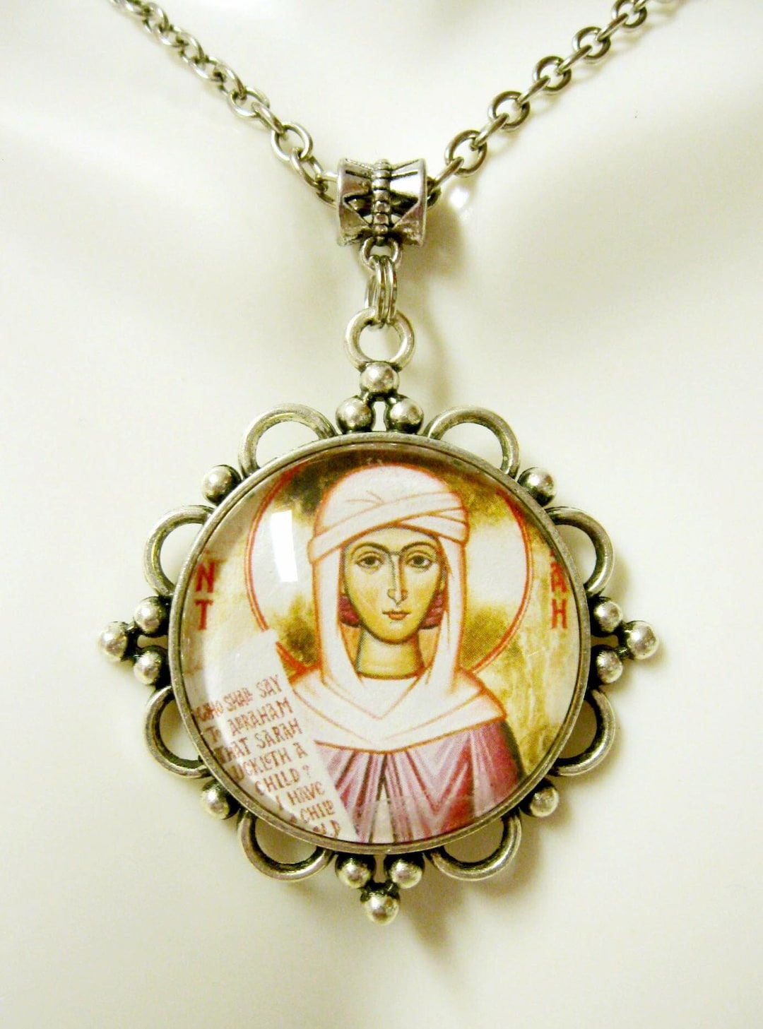Saint Sarah, Wife of Abraham, Pendant With Chain - AP26-346 - Etsy