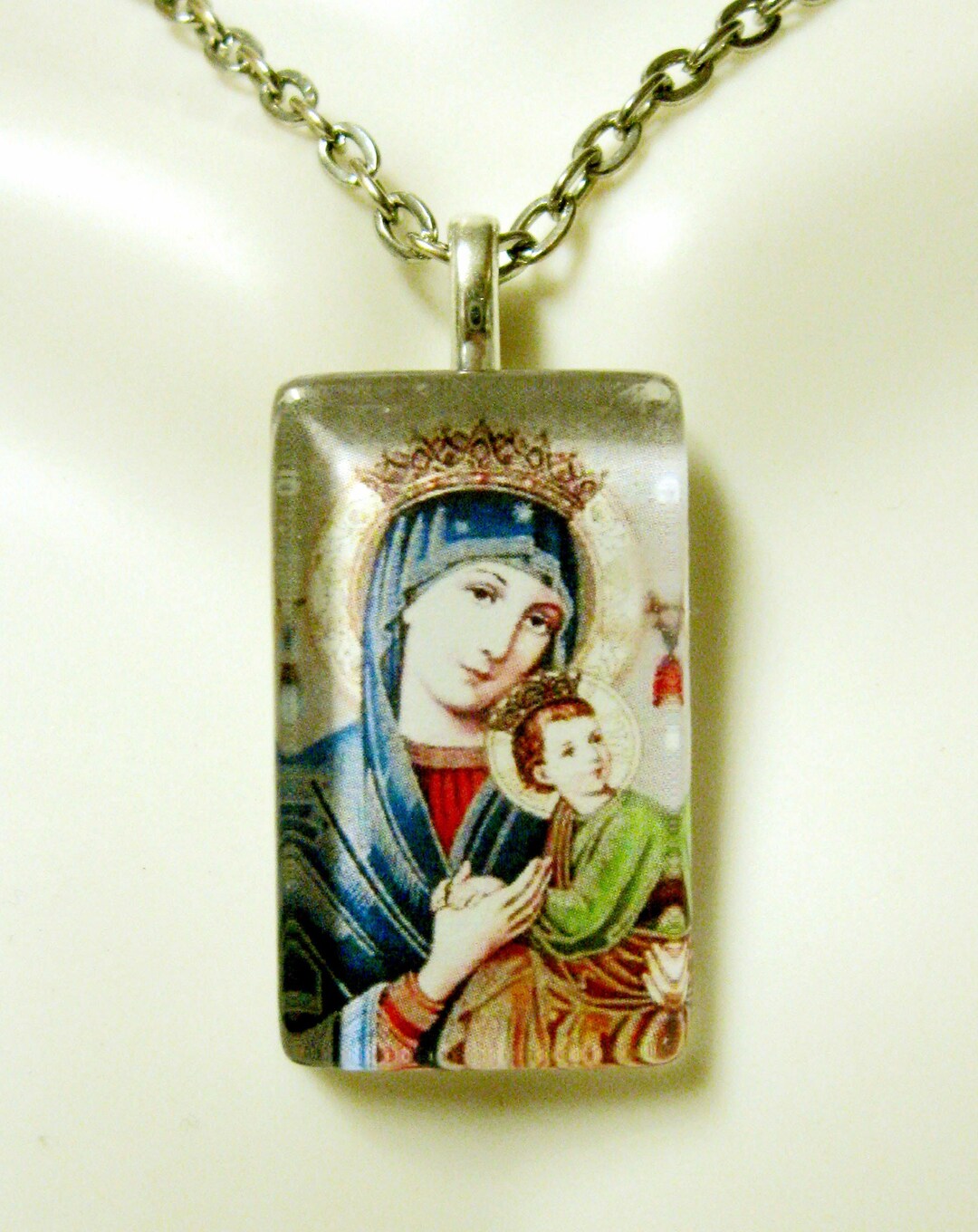 Our Lady of Perpetual Help Pendant With Chain - GP09-006 - Etsy