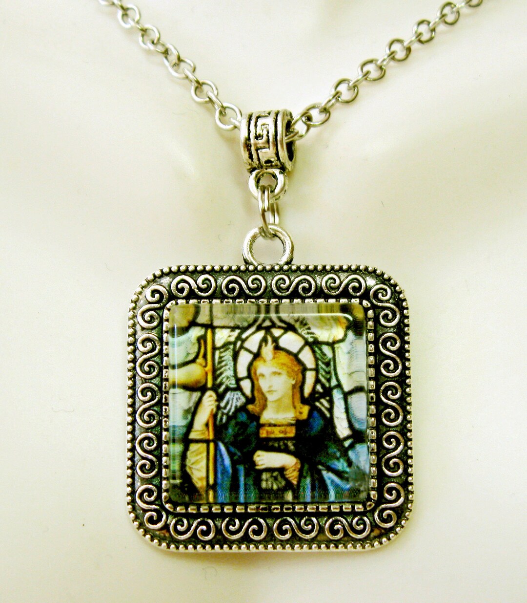 Archangel Raphael Pendant and Chain - AP02-030 - Etsy