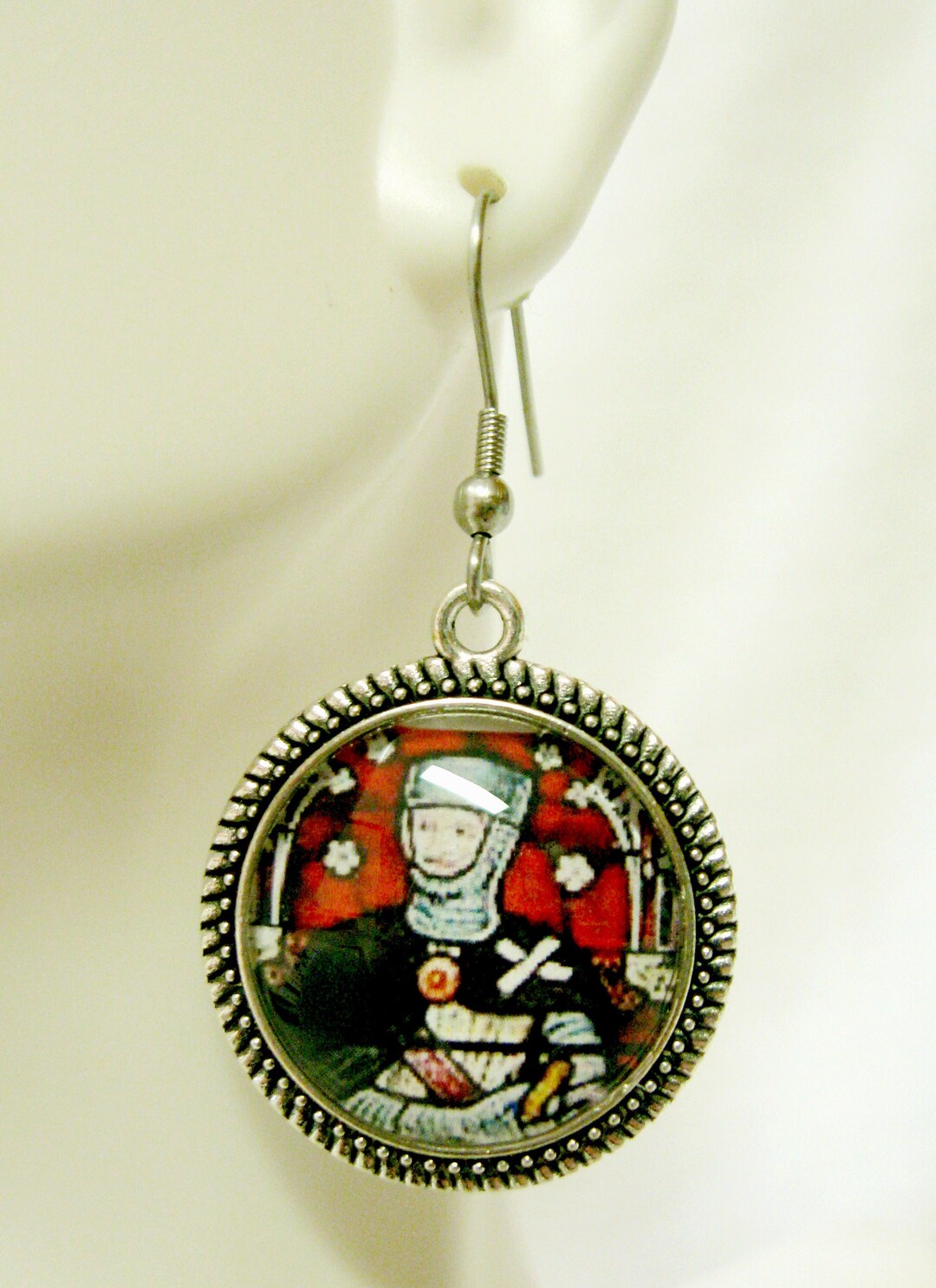 Knight Templar Stained Glass Window Earrings - AP06-006 - Etsy