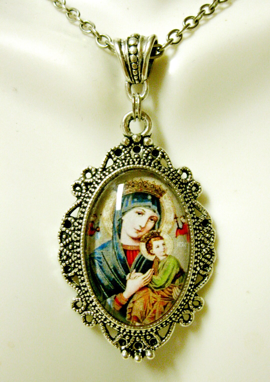 Our Lady of Perpetual Help Pendant With Chain - AP04-166 - Etsy