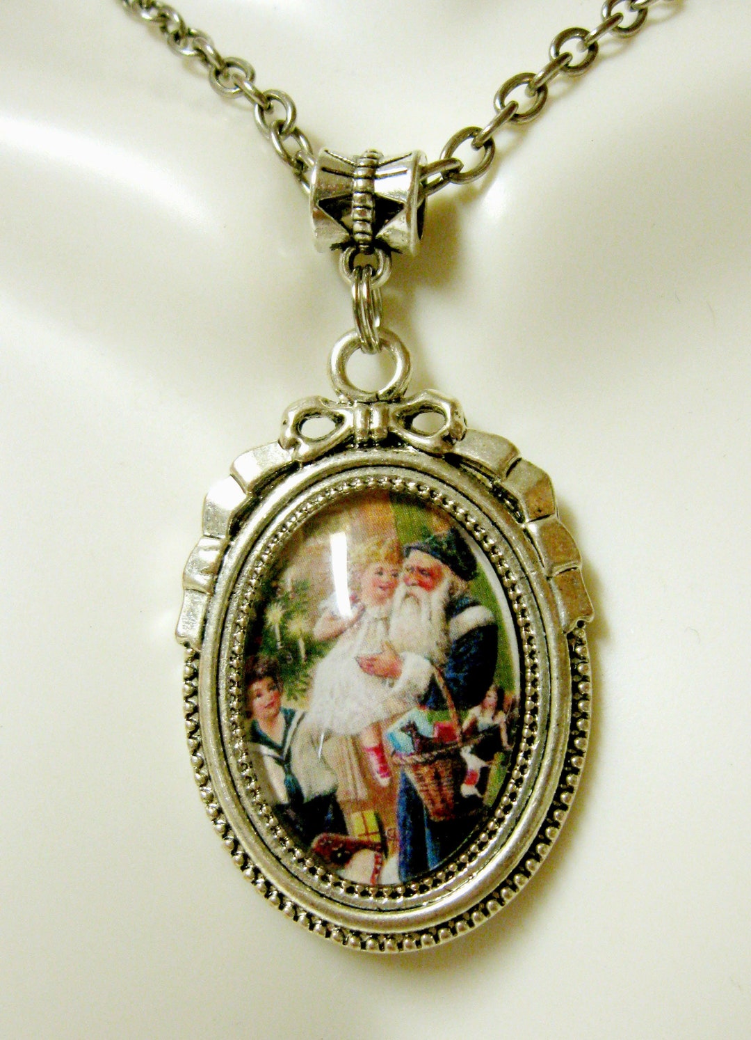 Saint Nicholas Pendant and Chain - AP05-510 - Etsy