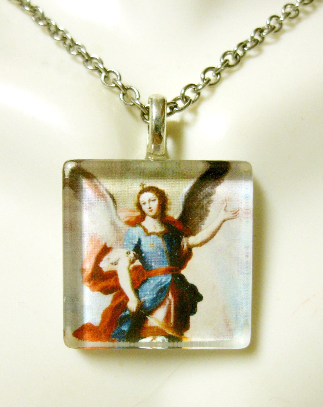 Archangel Michael Pendant With Chain - GP02-195 - Etsy