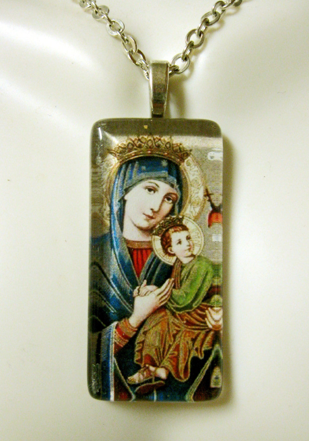 Our Lady of Perpetual Help Pendant With Chain - GP01-325 - Etsy