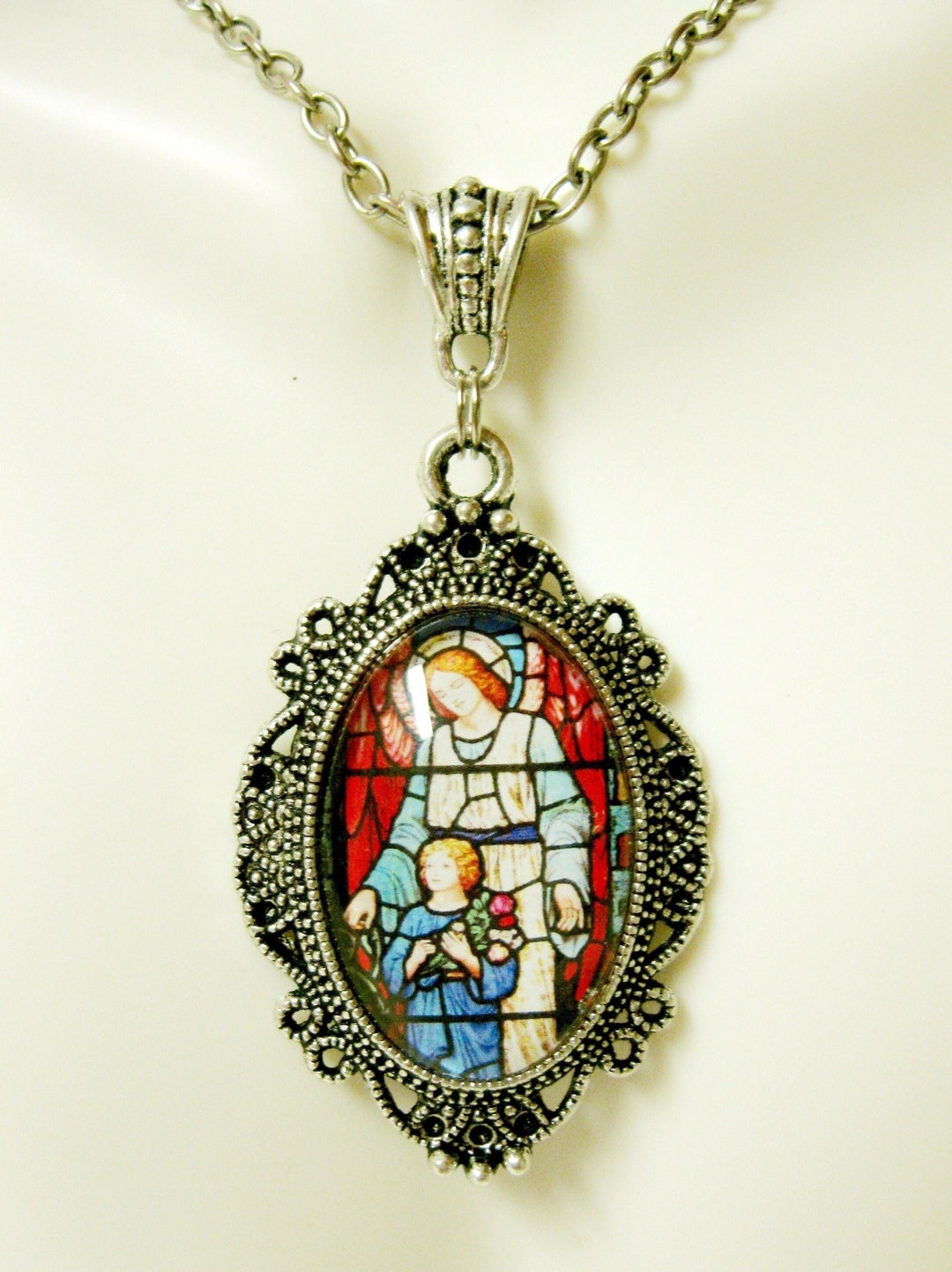 Archangel Raphael Pendant With Chain - AP04-424 - Etsy