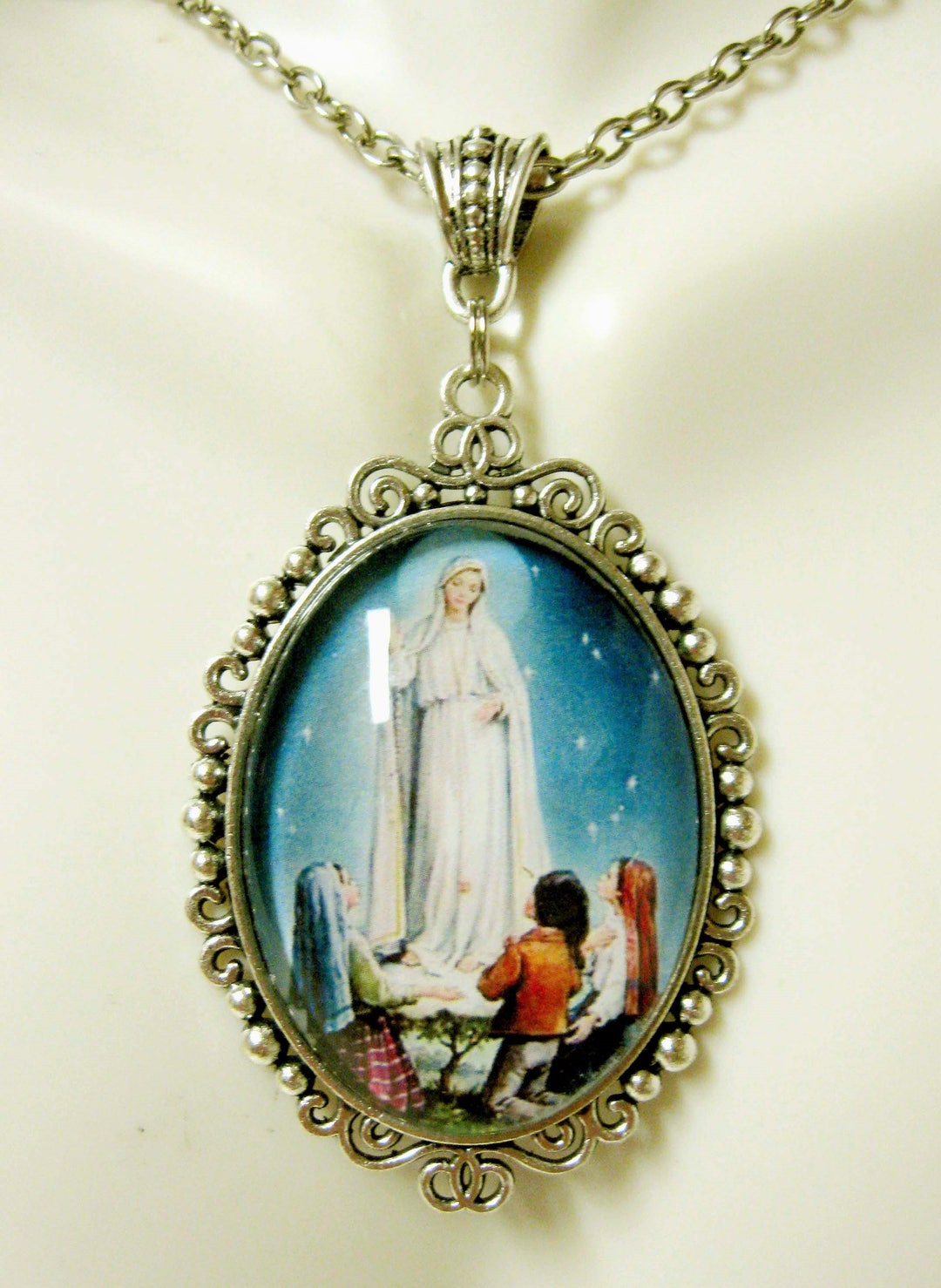 Our Lady of Fatima Necklace - AP09-198 - Etsy