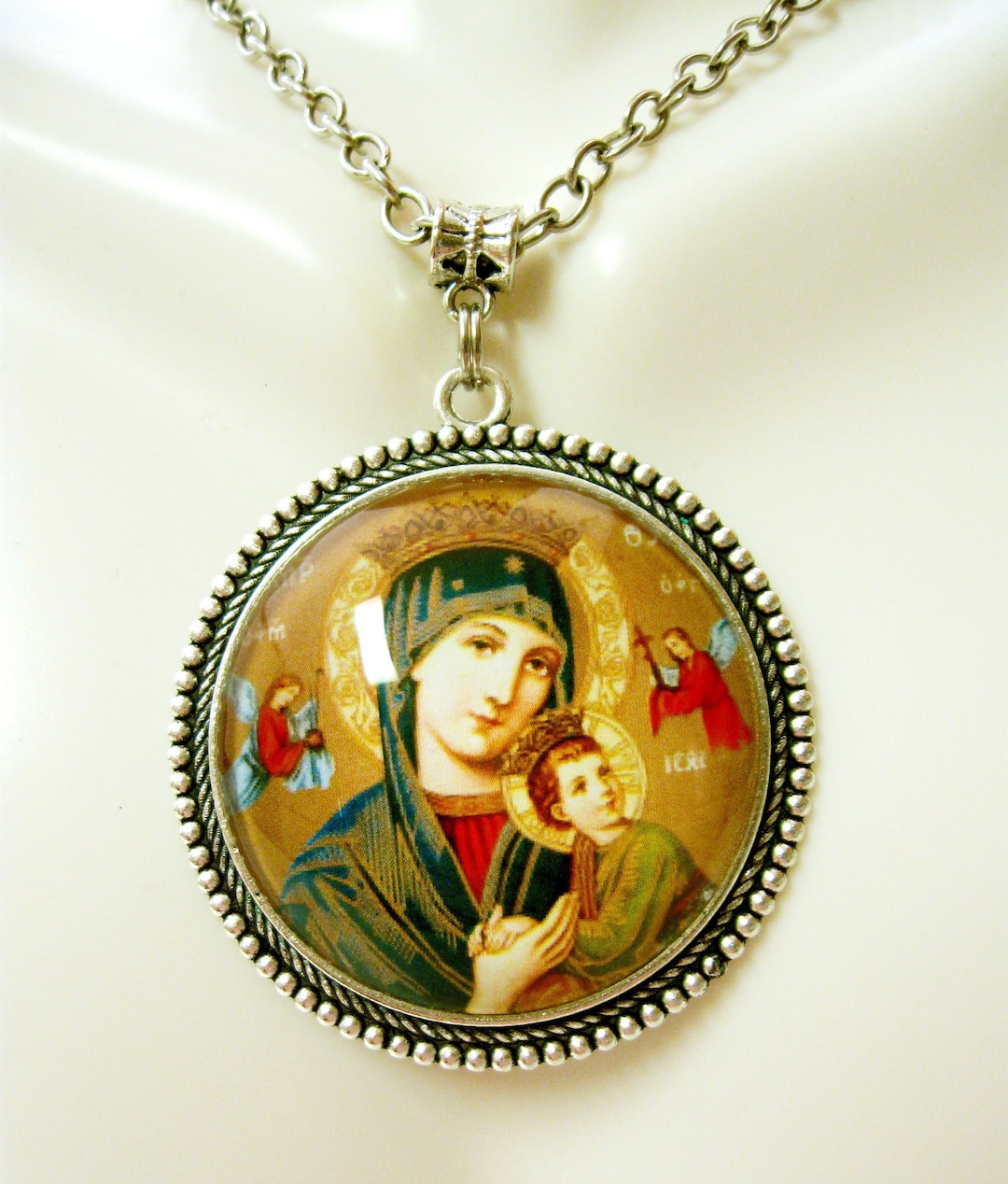 Our Lady of Perpetual Help Pendant and Chain - AP25-114 - Etsy