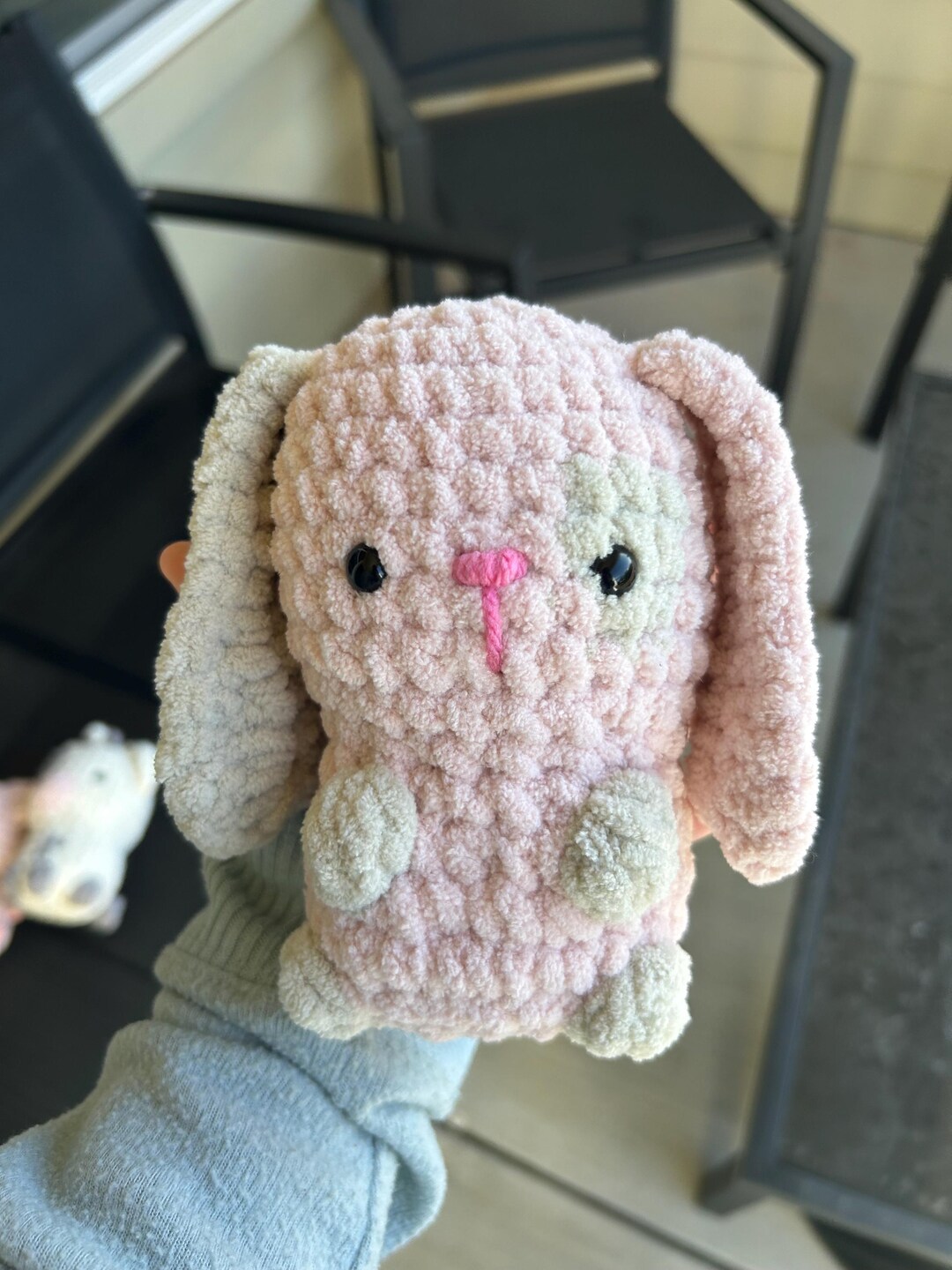 Crochet Mini Pink Bunny - Etsy