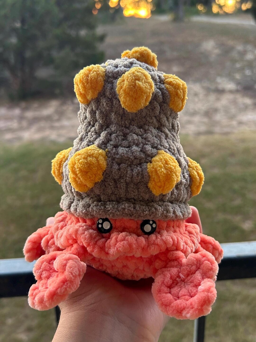 Crochet Pink Hermit Crab - Etsy