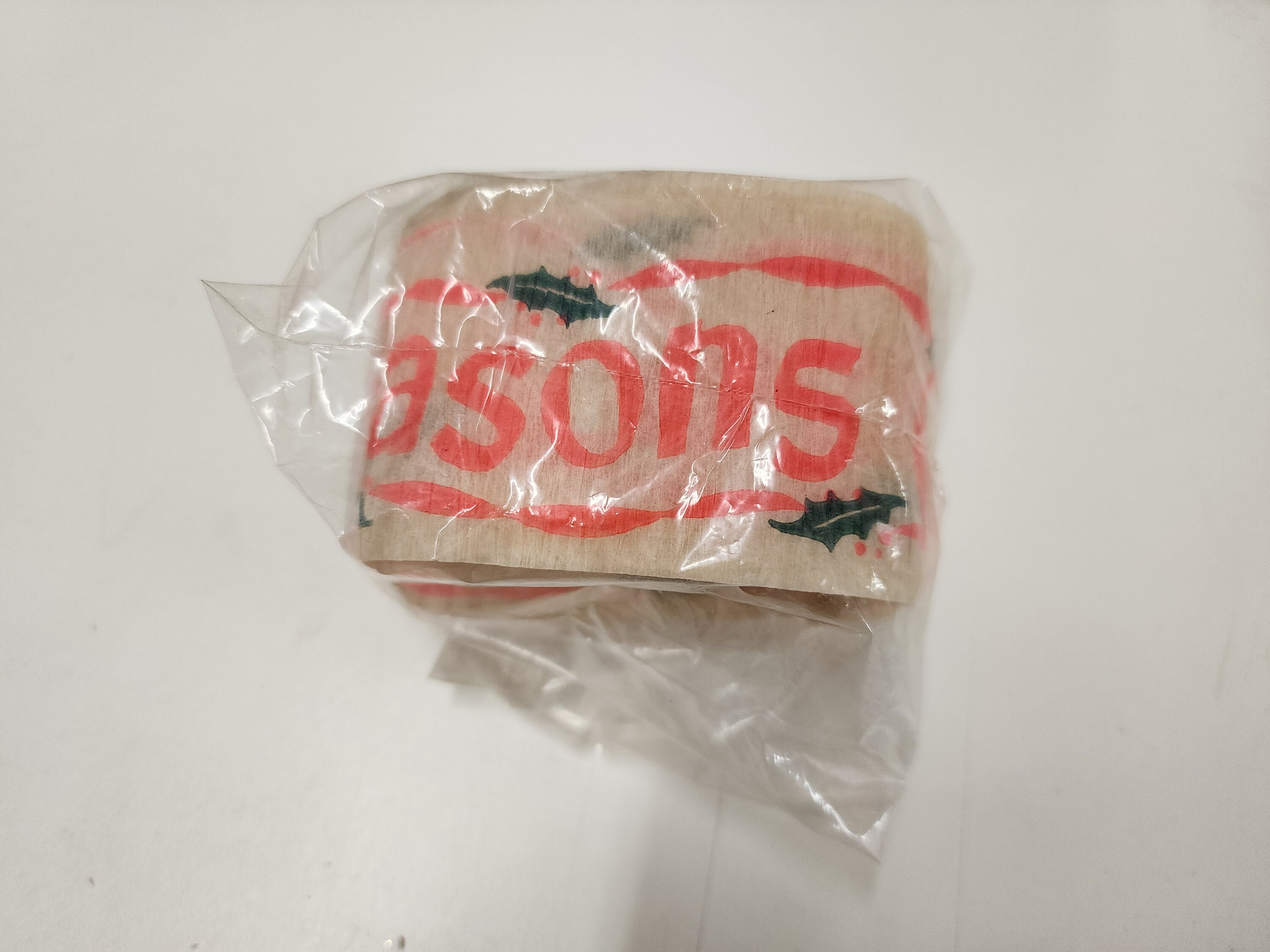 Vintage Christmas Crepe Paper Streamer - Seasons Greetings - Etsy