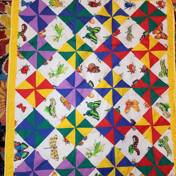 Ladybug Baby Quilt - Etsy