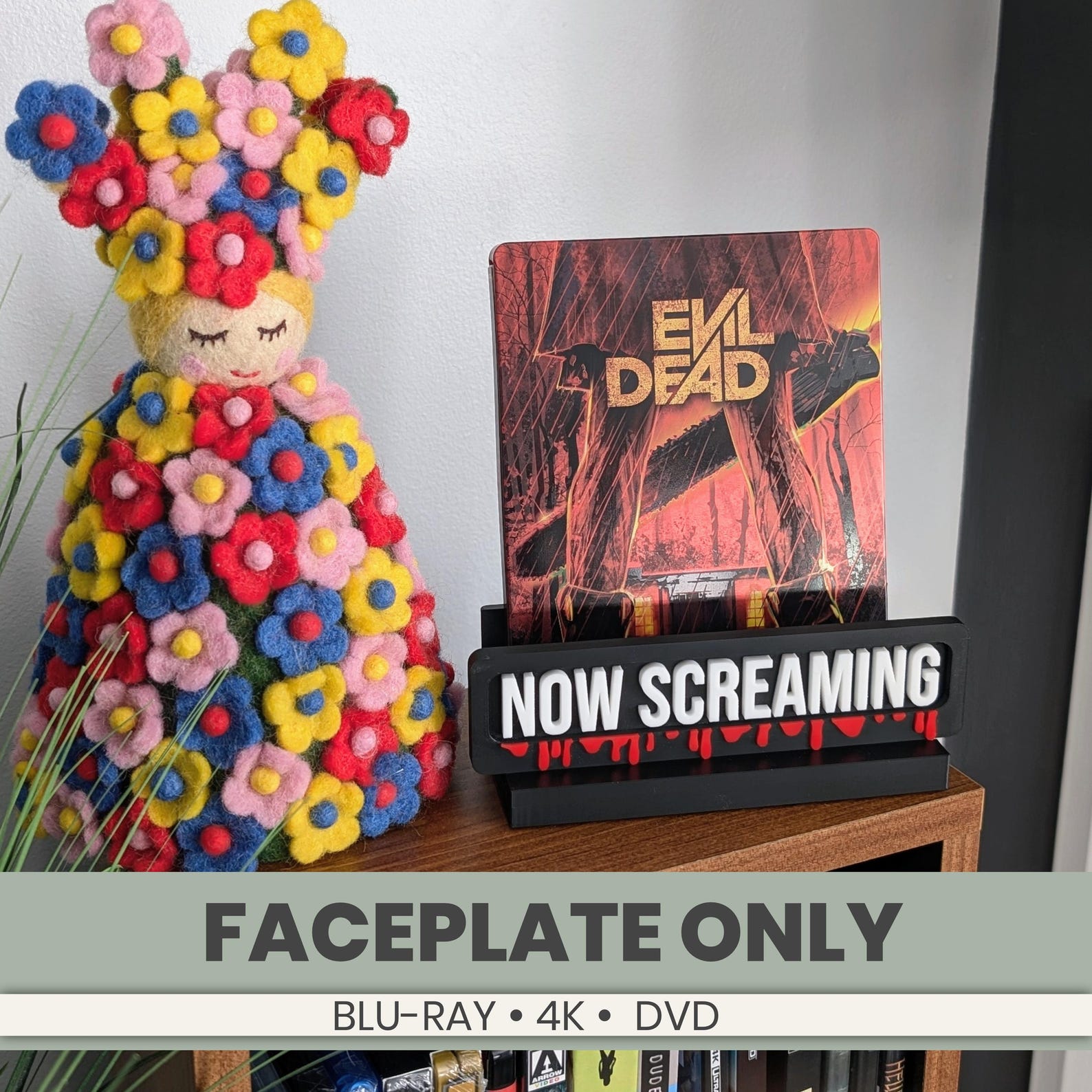 NOW SCREAMING – Horror Movie Night Faceplate | Spooky Interchangeable ...