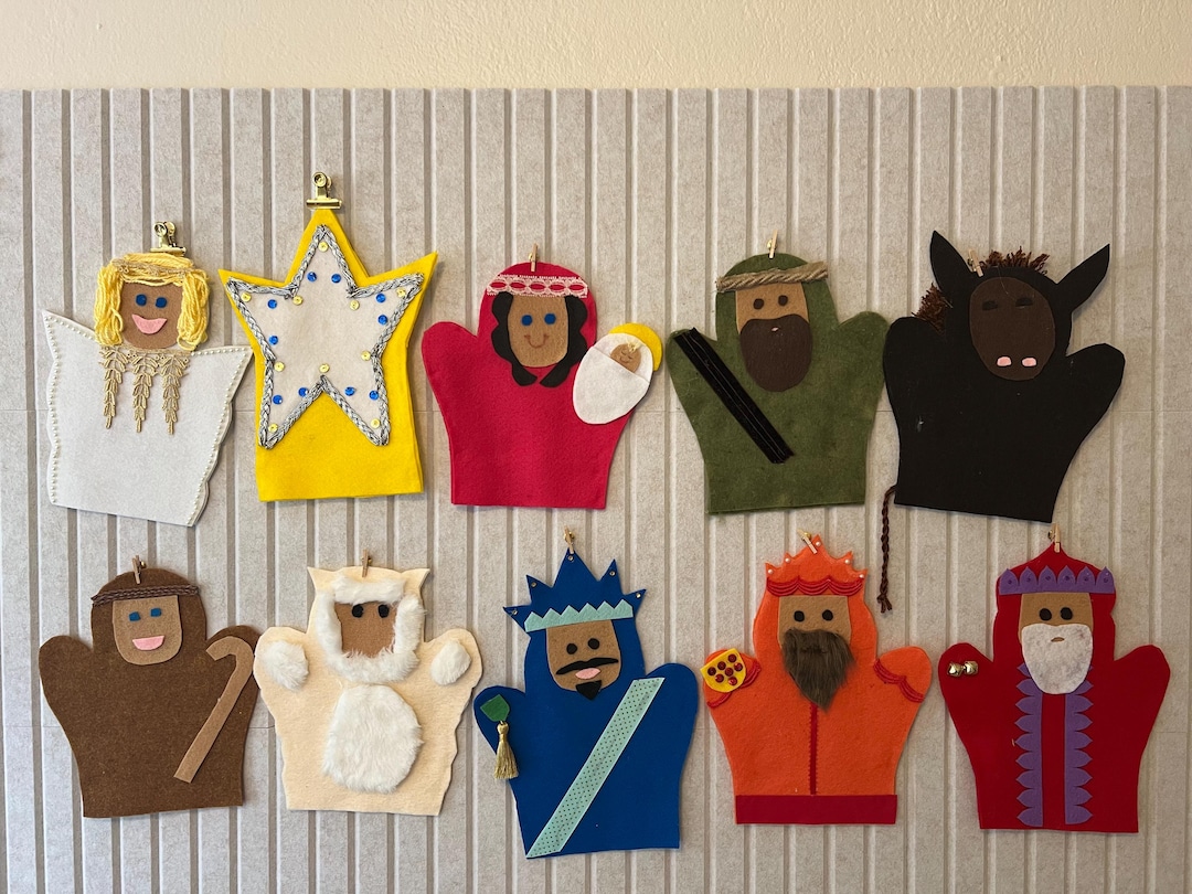 Nativity Hand Puppets - Etsy