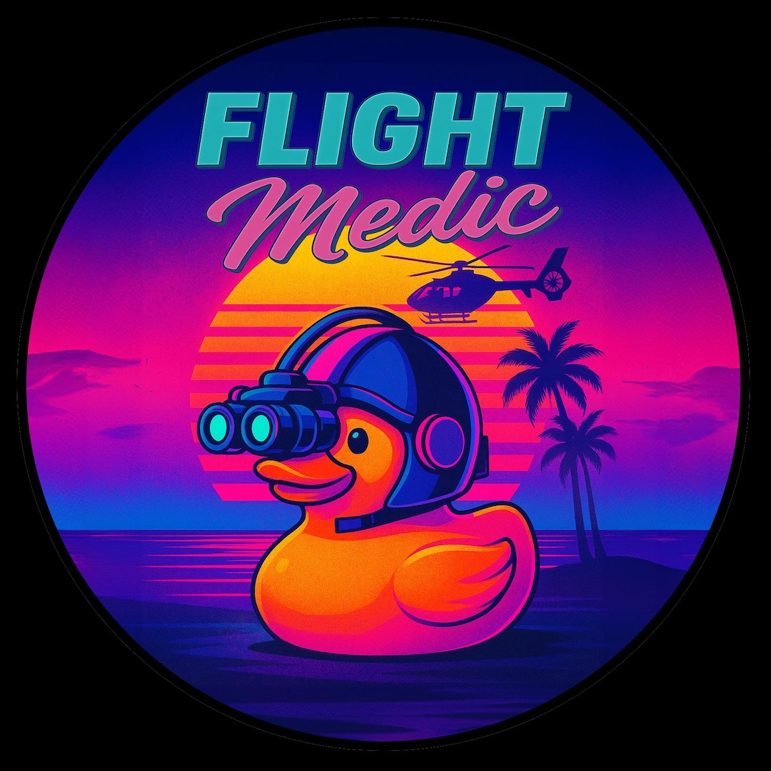 HEMS "flight Medic" NVG Duckie Sticker - Etsy