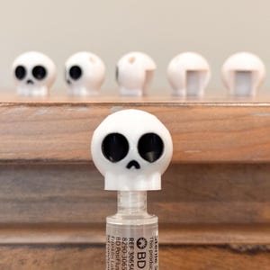 Cute Skull Syringe and Flush Keeper – Badge Reel Accessory - Etsy