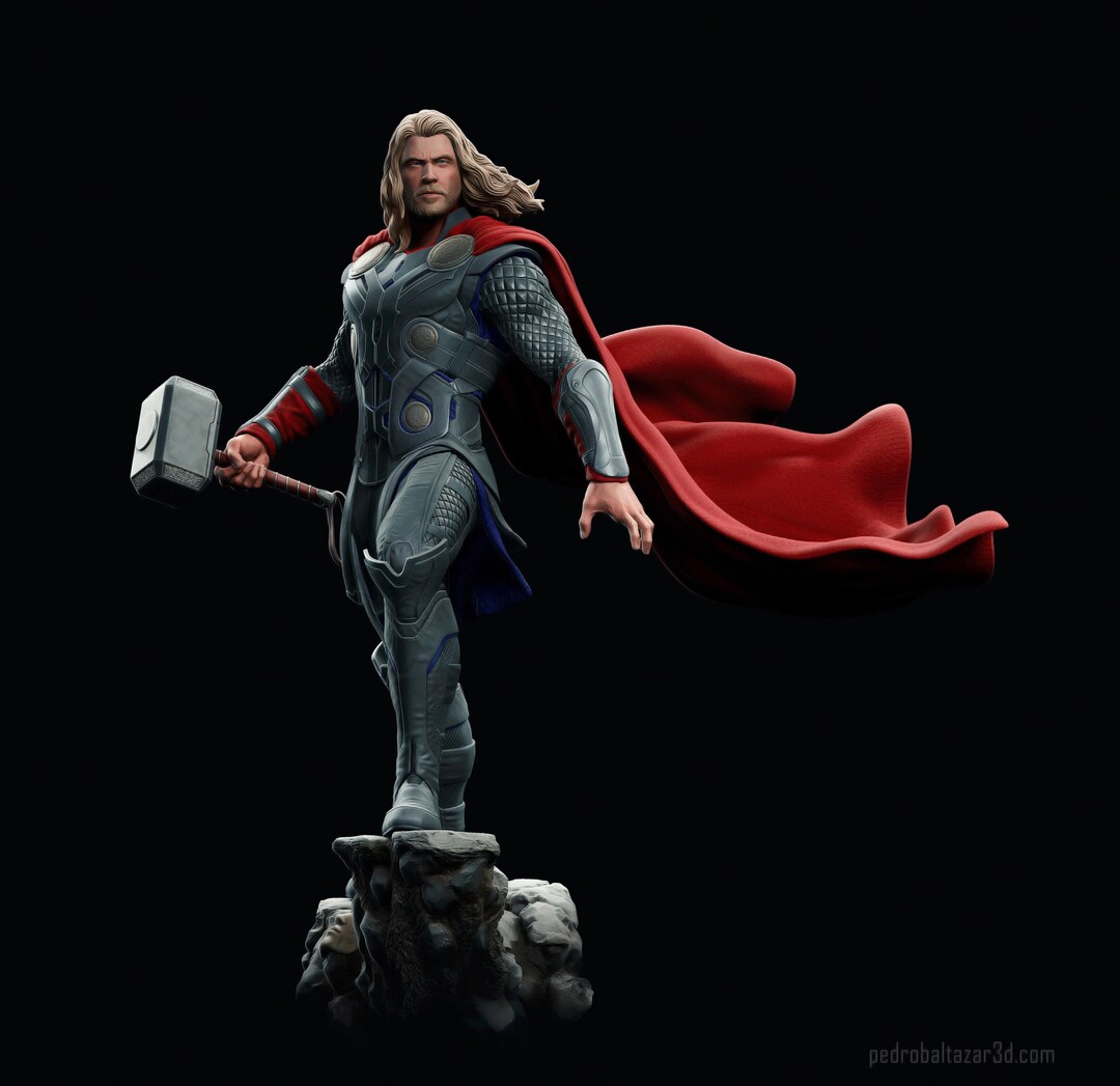 STL File Thor 3D Model Comics - Etsy