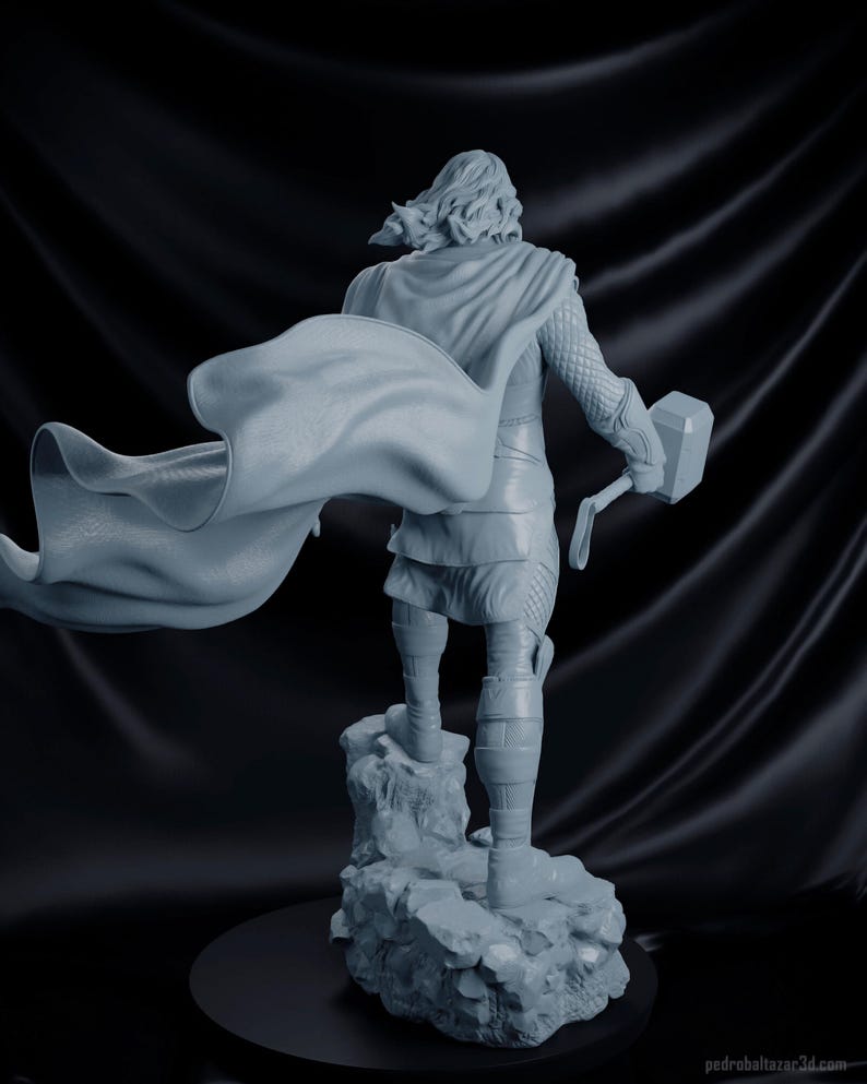 STL File Thor 3D Model Comics - Etsy