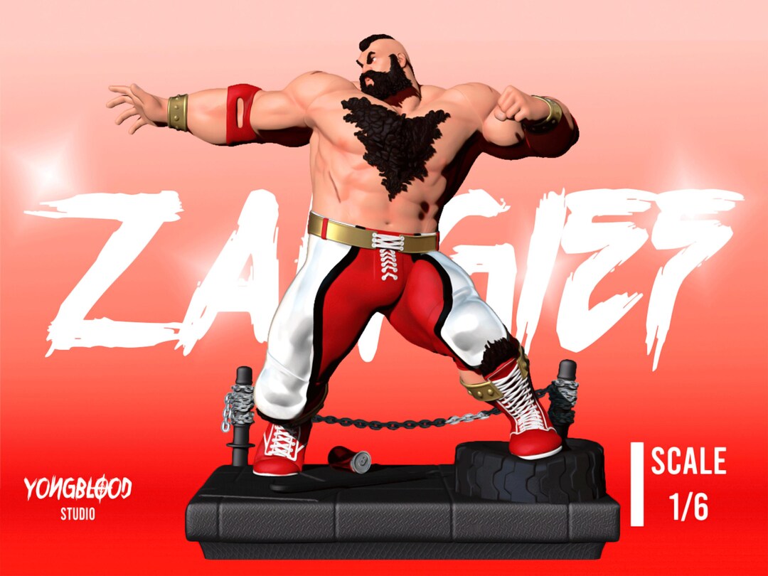STL File Zangief From Street Fighter 3D Model Videogame - Etsy