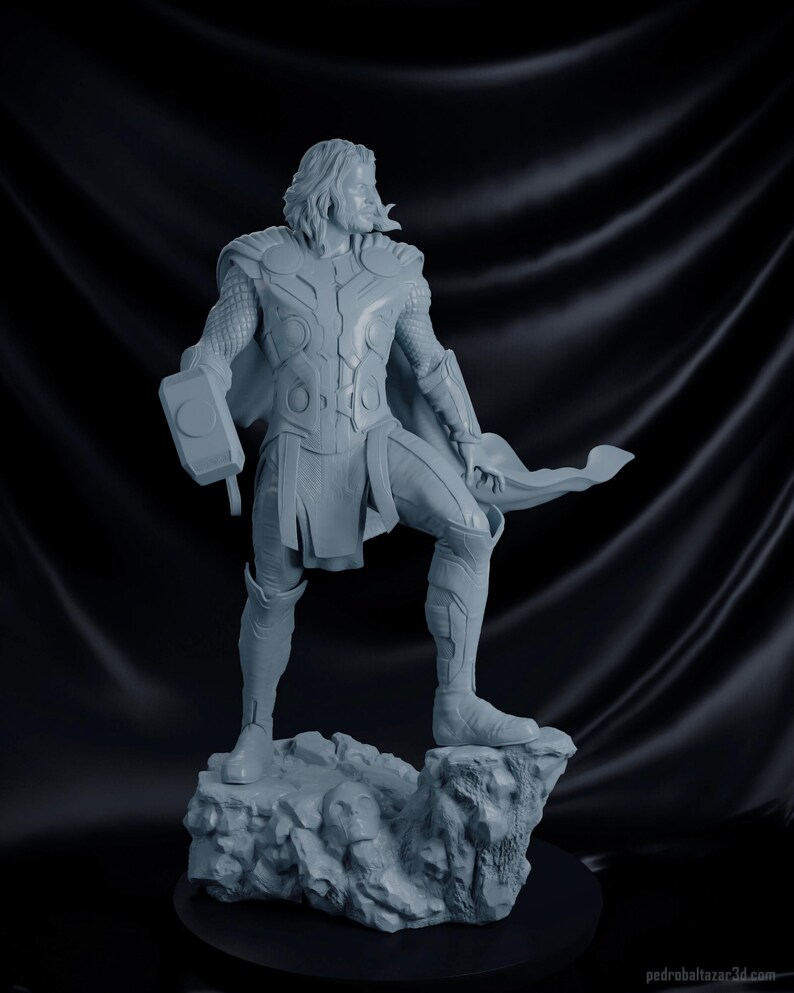 STL File Thor 3D Model Comics - Etsy