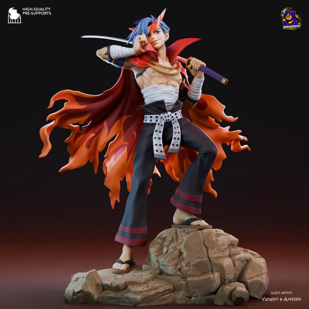 STL File Kamina From Tengen Toppa Gurren-lagann 3D Model Anime - Etsy