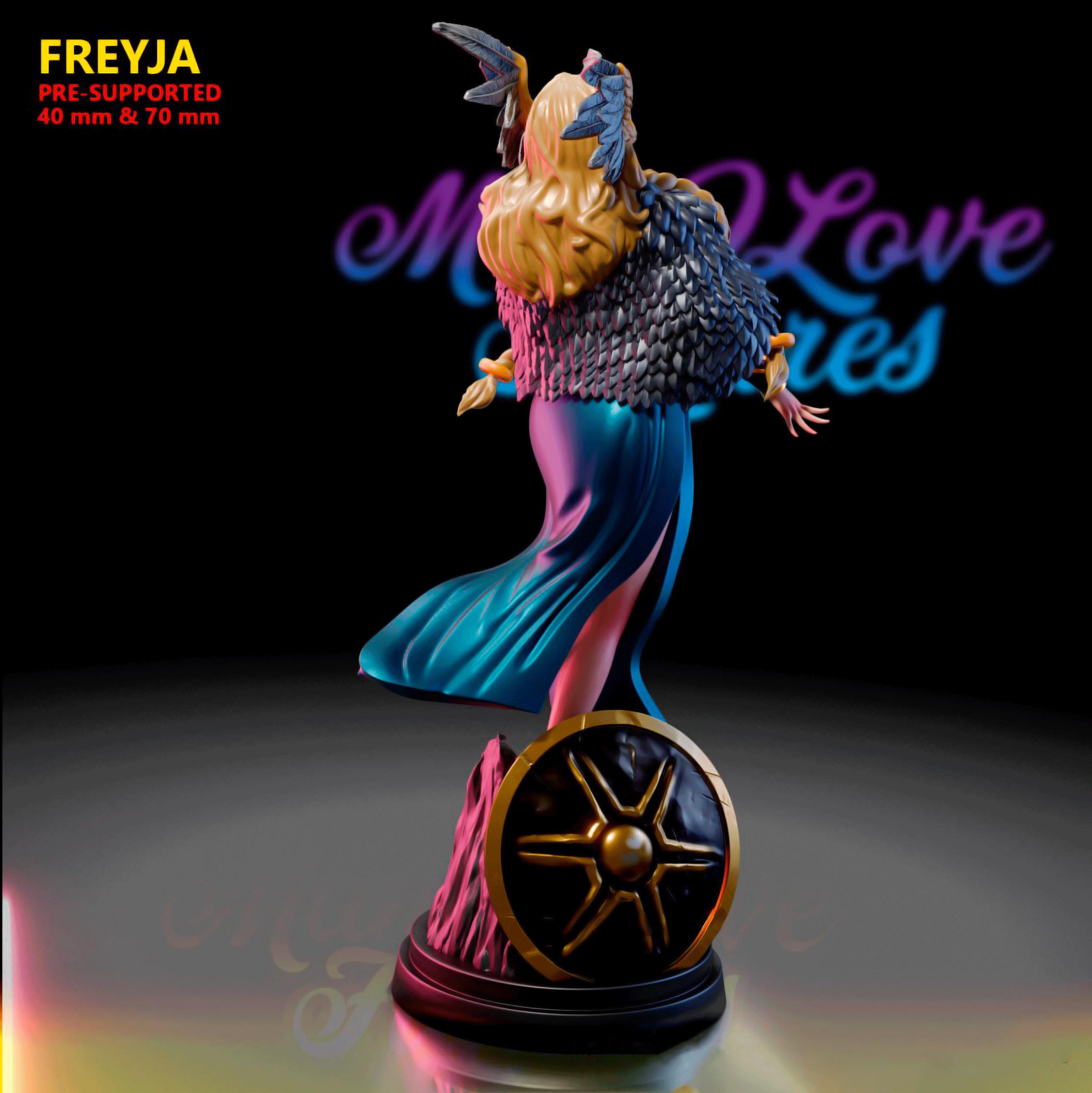 STL File Freyja 3D Model Norse Goddess - Etsy