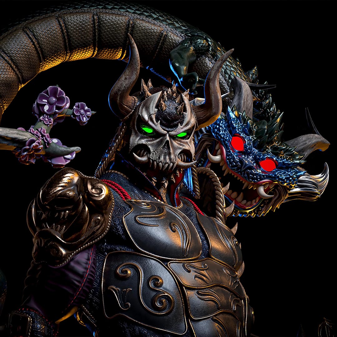 STL File Samurai Spawn From Spawn Series 19 3D Model Figure - Etsy