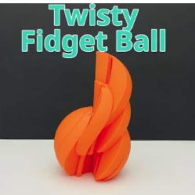 3d Printed Twisty Fidget Ball - Etsy