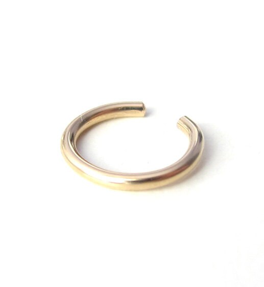 Gold Filled Plain Ring Ear Cuff - Etsy